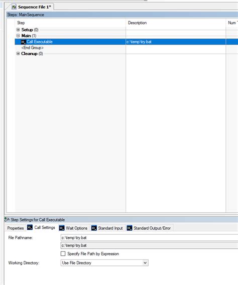 how to execute bat and ps1 files in teststand ni community