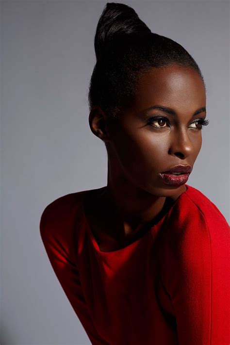 Stunning African Beauty In Red Dress