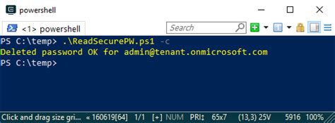 save encrypted passwords to registry for powershell spjeff