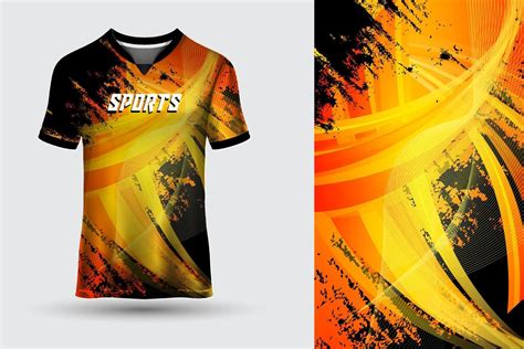 Extraordinary Sports Jersey Design T Shirts With Front And Back View