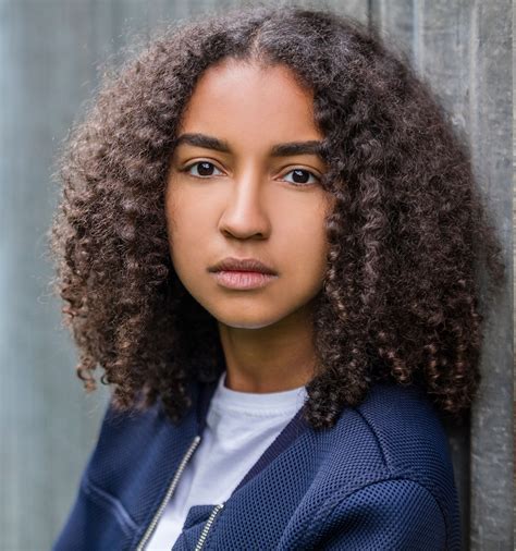 Beautiful Mixed Race African American Girl Teenager Female Young Woman
