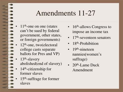 Amendments 11 27