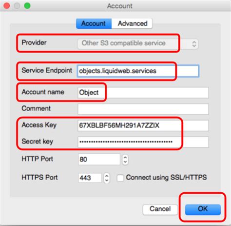 creating a bucket using dragondisk for object storage liquid web