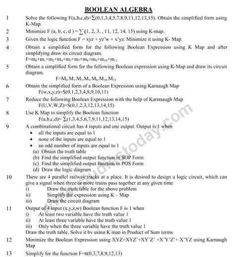 cbse class 12 computer science boolean algebra notes set c concepts for