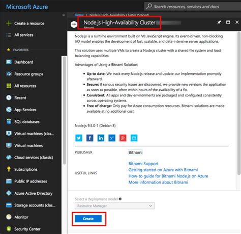 how to deploy a production ready node js ha stack on azure microsoft