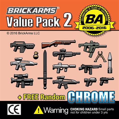 Brickarms Value Packs Lego Minifigure Weapons Pack