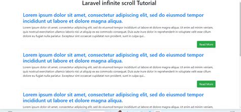 how to make infinite scroll with jquery ajax in laravel