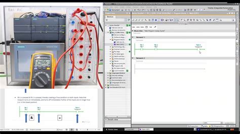 siemens tia portal plc programming tutorial creating an and circuit
