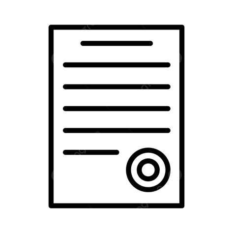 Gambar Ikon Garis Diploma Vektor Sertifikat Sertifikasi Derajat Png