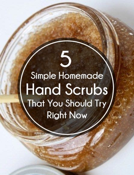 5 Simple Homemade Hand Scrubs That You Should Try Right Now Hand