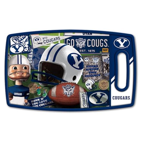 Sportula Brigham Young Cougars Retro Series Cutting Board 9 In L X 14