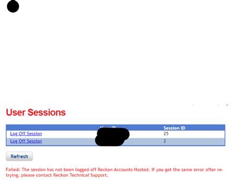log off remote sessions not working — reckon community