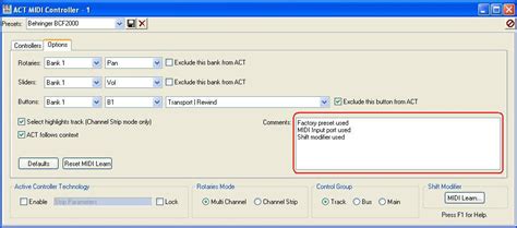 cakewalk knowledge base configuring the act midi controller plug in