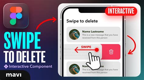 set up a swipe to delete interaction in figma prototyping tutorial