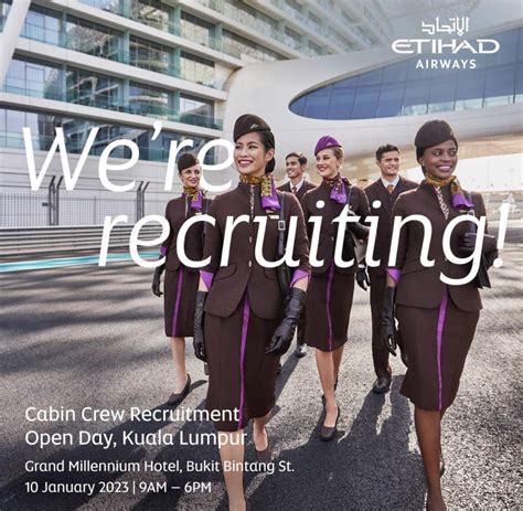 Etihad Airways Cabin Crew Recruitment Jan 2023 Kul Essential