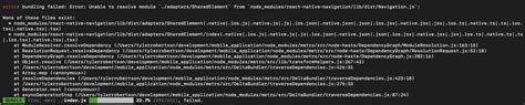 [v6] unable to resolve module adapters sharedelement · issue 6011
