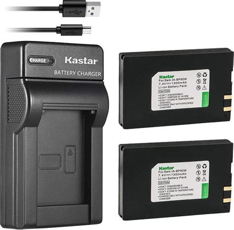 Kastar Battery X2 And Slim Usb Charger For Samsung Ia Bp80w