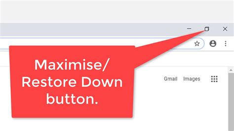 the maximise and restore down buttons youtube