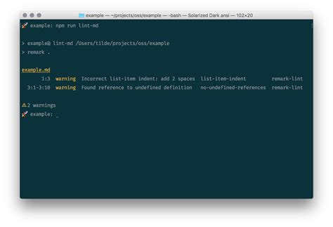 github remarkjs remark lint markdown code style linter