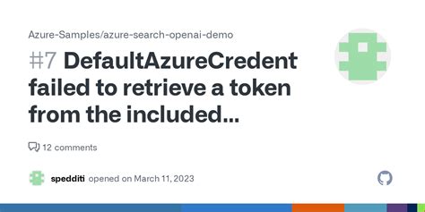 defaultazurecredential failed to retrieve a token from the included