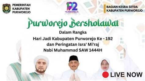 🔴 Live Purworejo Bersholawat Habib Syech Dalam Hari Jadi Ke 192 Dan