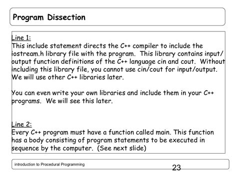 introduction to procedural programming in c