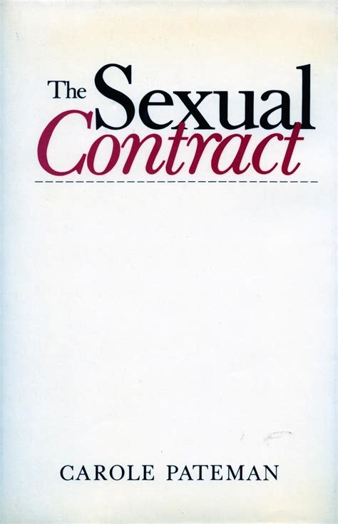 the sexual contract carole pateman