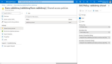 how to integrate service bus with rabbitmq azure service bus