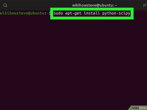 how to install scipy for python command prompt and linux
