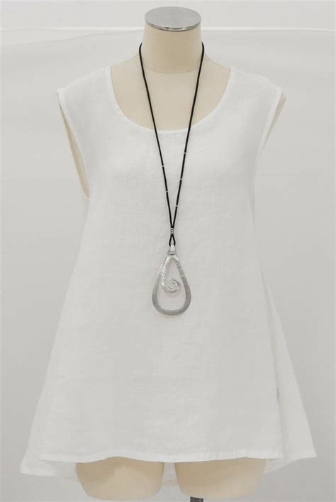 Bryn Walker Light Linen Huxley Tank Swing Top Tunic Xs S M L Xl White