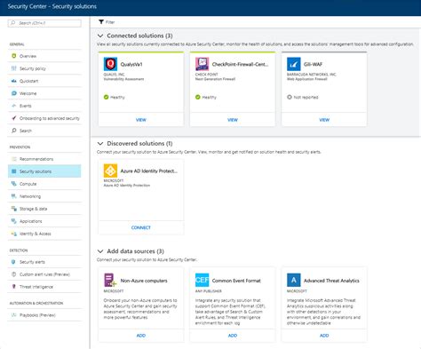 integrate security solutions in azure security center microsoft docs