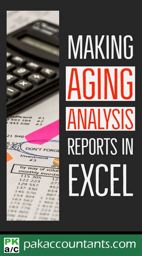 making aging analysis reports using excel how to