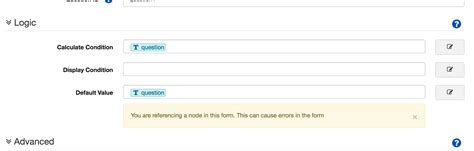 difference between default value and calculate condition valuable