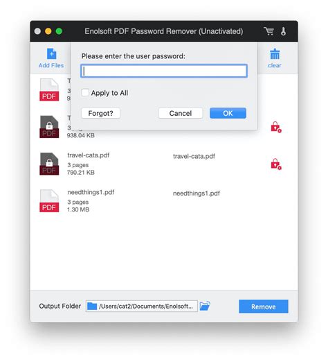 pdf password remover for mac remove password from pdf