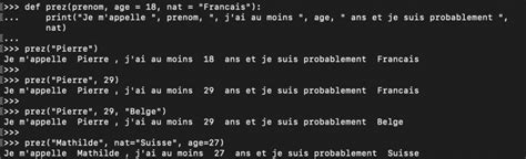 Notions Avancées Sur Les Paramètres Des Fonctions Python Pierre Giraud