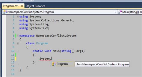 how to define namespaces to improve code readability for developers
