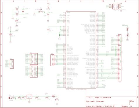 bare minimum arduino mega 2560 pcb circuits