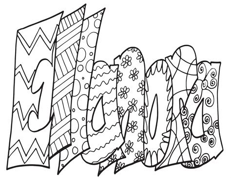 Ellanora Free Coloring Page Stevie Doodles