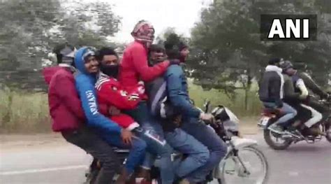 Video Of Up 14 Men Riding 3 Bikes And Performing Dangerous Stunts Goes