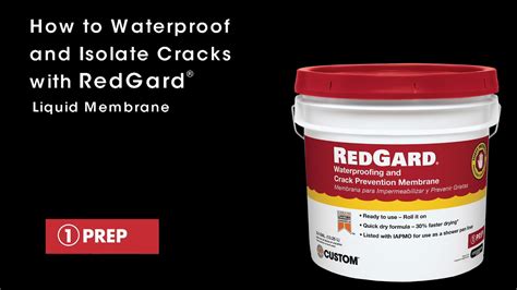 How To Install Redgard Waterproofing And Crack Prevention Membrane
