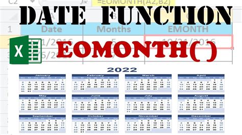 how to use the eomonth function in excel date functions and formulas