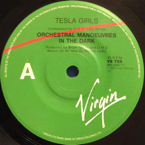 Orchestral Manoeuvres In The Dark Tesla Girls 1984 Vinyl Discogs