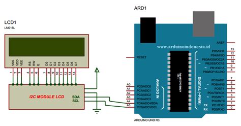 cara menampilkan karakter pada lcd dengan menggunakan i2c module