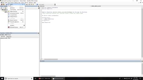 ms access vba delete table i decoration ideas