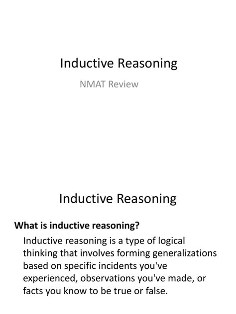 inductive reasoning pptx reason inductive reasoning
