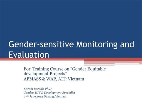Ppt Gender Sensitive Monitoring And Evaluation Powerpoint