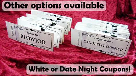 sex coupons for him or her physical tickets naughty etsy