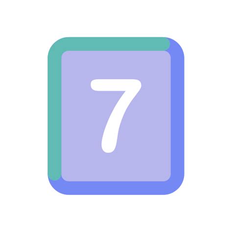 Number 7 Generic Flat Icon
