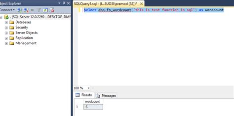 count word in sql server