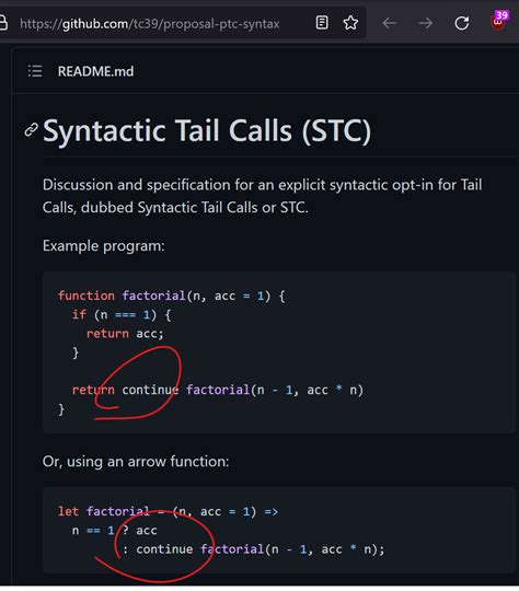 javascript tail recursion optimization